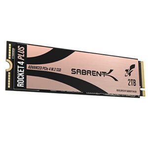 sabrent 2tb rocket 4 plus nvme 4.0 gen4 pcie m.2 internal ssd extreme performance solid state drive r/w 7100/6600mb/s (latest version) (sb-rkt4p-2tb)