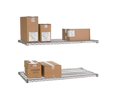 Regal Altair 14" x 48" Chrome Wire Shelving |Pack of 2 Shelves| Heavy Duty NSF Storage Shelves