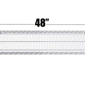 Regal Altair 14" x 48" Chrome Wire Shelving |Pack of 2 Shelves| Heavy Duty NSF Storage Shelves