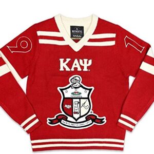 Kappa Alpha Psi M4 V-Neck Sweater [XL] Crimson Red