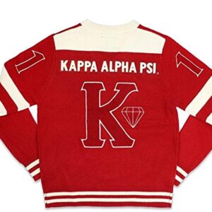 Kappa Alpha Psi M4 V-Neck Sweater [XL] Crimson Red