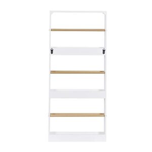 Deco 79 Glam Wood Rectangle Wall Shelf, 16" x 4" x 36", White