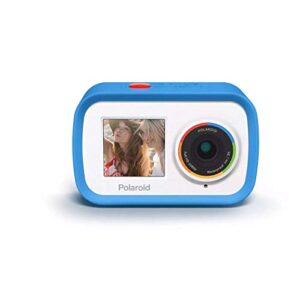 polaroid dual screen wifi action camera 4k 18mp, waterproof sports polaroid camera with built in rechargeable battery and mounting accessories for vlogging, sports, traveling, home videos