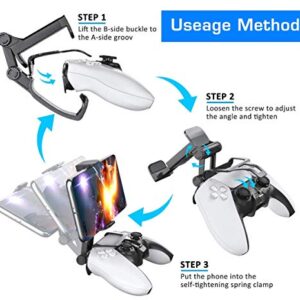 OIVO PS5 Controller Phone Mount Clip, Mobile Gaming Clip Cell Phone Stand Holder Replacement for Playstation 5 Dualsense Controller Remote Play