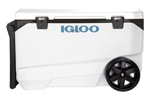 igloo marine flip and tow - white, 90 qt roller