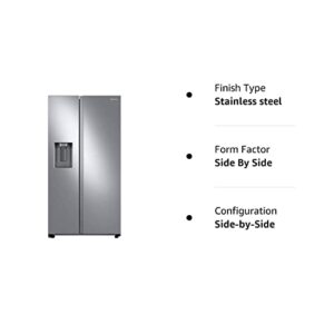 SAMSUNG RS22T5201SR 22 Cu.Ft. Stainless Side-by-Side Refrigerator