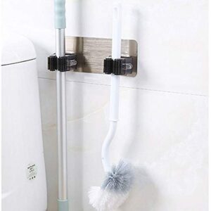 Purest Spring Mop and Broom Holder Wall Mount Self Adhesive,Broom mop Hanger Wall Mount,Tool with Handle Holder and Organizer (Large)