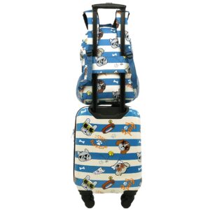 Travelers Club 5 Piece Kids' Luggage Set, Cool Dog