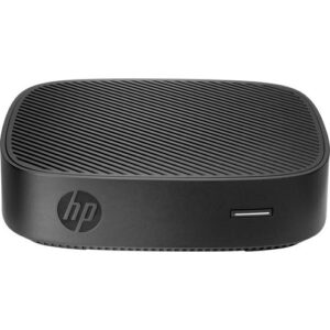 hp t430 thin client desktop intel celeron n4020 2gb ram 16gb emmc ssd intel uhd graphics 600, hp thinpro 64, black