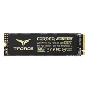 teamgroup t-force cardea zero z330 1tb with slc cache graphene copper foil 3d nand tlc nvme pcie gen3 x4 m.2 2280 gaming internal ssd (read/write 2,100/1,700 mb/s) for laptop & desktop tm8fp8001t0c311