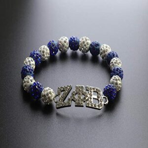 TONGXIN ZPB Sorority Paraphernalia Gift ZPB Greek Sorority Jewelry Gift for Finer Women (Bracelet1)