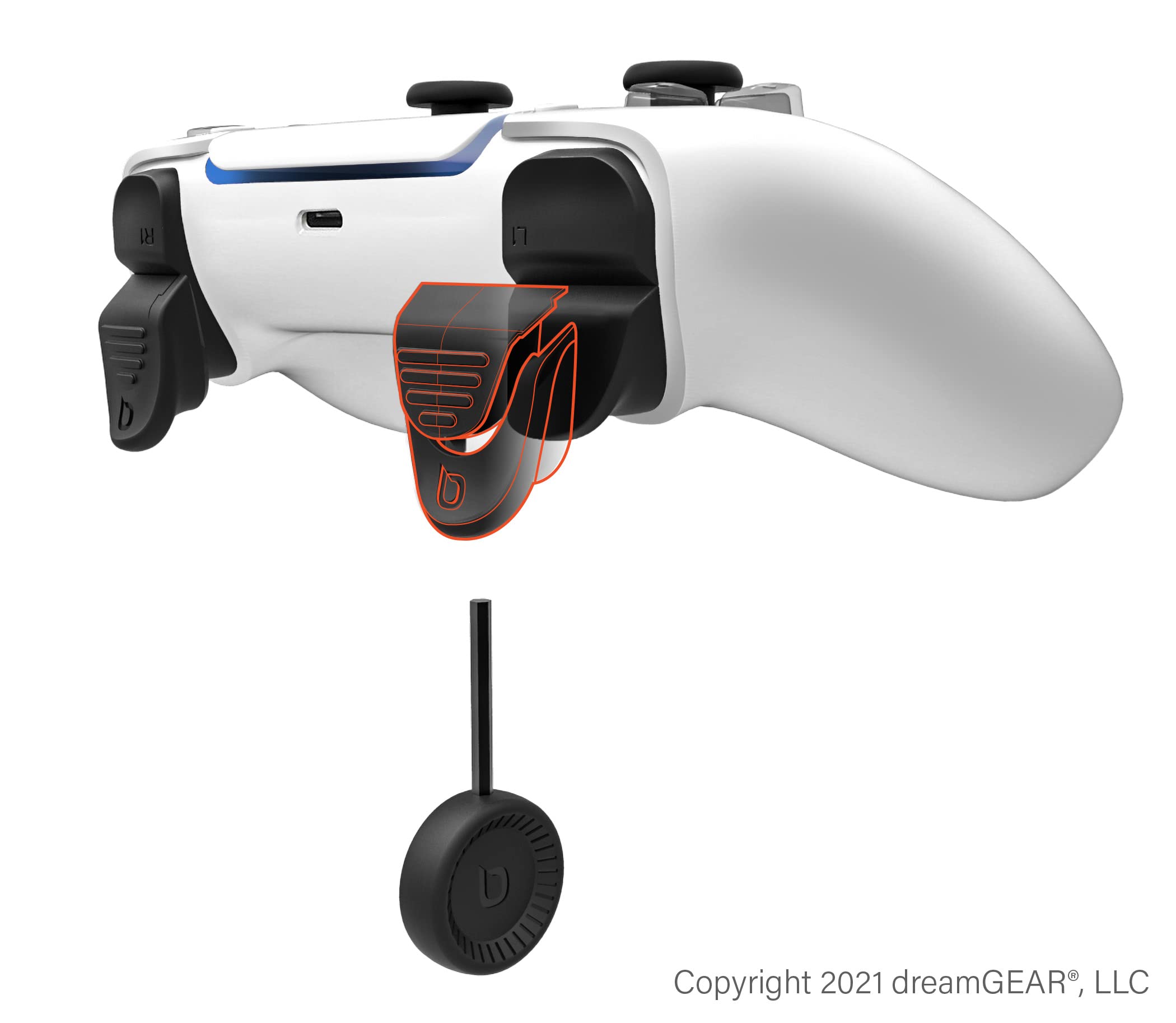 Bionik Quickshot Pro For PlayStation 5 Controllers: Trigger Lock System For Faster Reaction Time - Includes Two Sets