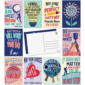 sweetzer & orange motivational postcards pack (60 post cards) 4x6 postcards for kids and adults. growth mindset affirmation cards, mindfulness cards, inspiration cards and blank encouragement cards