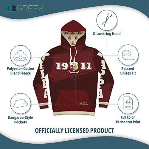 Bad Bananas Kappa Alpha Psi - Pullover Hooded Sweatshirt (Hoodie) - Big K - Official Vendor