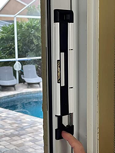 TOUGHBOLT Premium Double Deadbolt Sliding Patio Door/Child Safety Lock - See Tools Required to Install