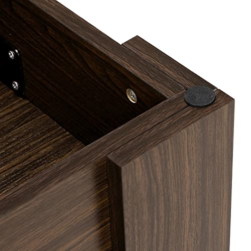 Yaheetech Lift Top Coffee Table with Hidden Compartment and Storage Shelf, Rising Tabletop Dining Table for Living Room Reception Room, 38.6in L, Espresso