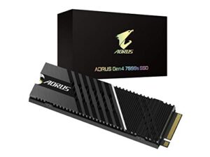 gigabyte aorus gen4 7000s ssd 2tb pcie 4.0 nvme m.2, nanocarbon coated aluminum heatsink, 3d tlc nand, ssd- gp-ag70s2tb