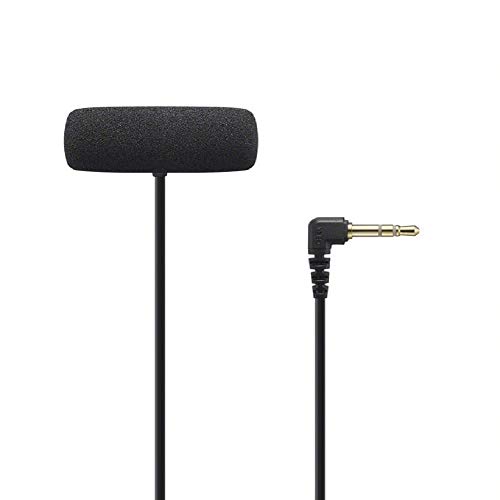 Sony Compact Stereo Lavalier Microphone ECMLV1,Black, Small