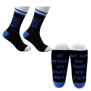 g2tup zeta finer women crew socks gift 1920 greek sorority gift for sorority sister future only the finest are z (only the finest are z)