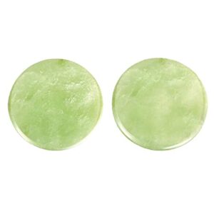 2 pcs jade stone glue pallet for eyelash extension round lash grafting grafting holder padjade stone false eyelash pallet