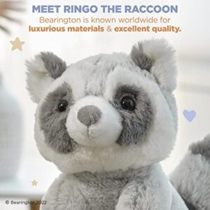 Bearington Ringo Plush Raccoon Stuffed Animal, 10.5 Inch