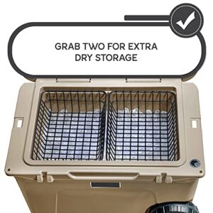 Cooler Basket for YETI Tundra Haul, YETI Roadie 48, and YETI Roadie 60 - Wire Cooler Rack for YETI Wheeled Coolers - Compatible with YETI Cooler Accessories, Cooler Dividers, and YETI Accessories