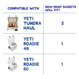 Cooler Basket for YETI Tundra Haul, YETI Roadie 48, and YETI Roadie 60 - Wire Cooler Rack for YETI Wheeled Coolers - Compatible with YETI Cooler Accessories, Cooler Dividers, and YETI Accessories