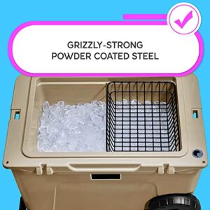 Cooler Basket for YETI Tundra Haul, YETI Roadie 48, and YETI Roadie 60 - Wire Cooler Rack for YETI Wheeled Coolers - Compatible with YETI Cooler Accessories, Cooler Dividers, and YETI Accessories