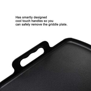 Lawenme Grill Griddle Plate for the Ninja Foodi Indoor Grill Griddle Models AG300, AG300C, AG301, AG301C, AG302, AG400, IG301A