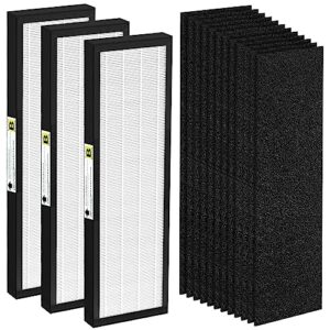 flt4825 true hepa air purifier replacement filter b for germguardian ac4300bptca, ac4900ca, ac4825, ac4825dlx, ac4850pt, cdap4500bca, cdap4500wca and more, 3-pack