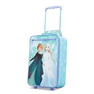 american tourister kids' disney softside upright luggage, telescoping handles, frozen, carry-on 18-inch