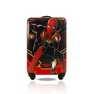 Fast Forward Spiderman No Way Home Hard-Sided Tween Spinner Luggage 20 Inches Carry-On Travel Trolley Rolling Suitcase for Kids