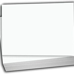 Hamilco White Cardstock - Flat 4 X 6" Heavy Weight 80 lb Card Stock for Printer - 100 Pack