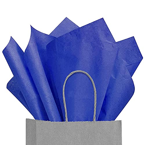 AZOWA Gift Tissue Paper Wrapping Tissue Paper for Gift Bags(20x29 In,Royal Blue,120 Sheets)