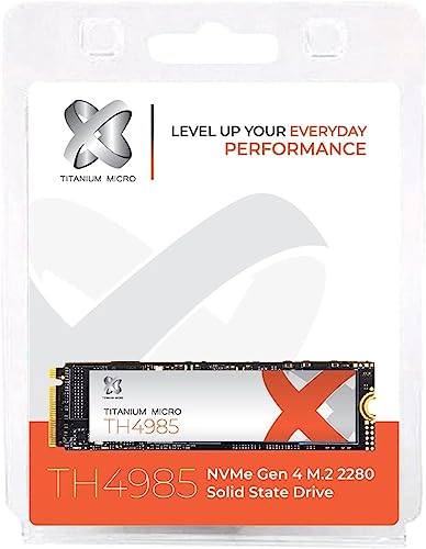 Titanium Micro TH4985 2TB PCIe NVME 4.0 Gen 4 M.2 2280 Internal SSD