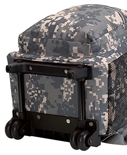 Rockland Double Handle Rolling Backpack, ACU Camo, 17-Inch