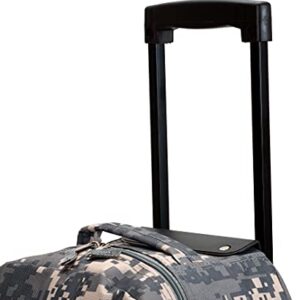 Rockland Double Handle Rolling Backpack, ACU Camo, 17-Inch