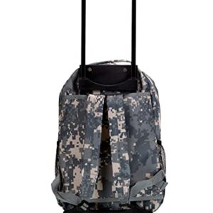 Rockland Double Handle Rolling Backpack, ACU Camo, 17-Inch