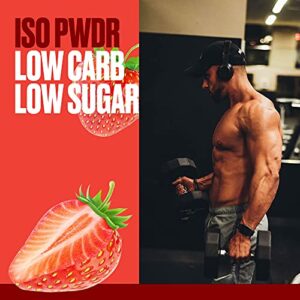 Metabolic Nutrition Whey Protein Isolate ISO PWDR Strawberry Cream, 3.04lb, 23 Servings, 26g Protein, Fast Digesting, Zero Carbs, Delicious Flavor, Very Low Carbs & Fat, Zero Lactose