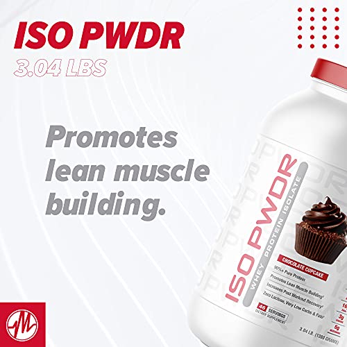 Metabolic Nutrition Whey Protein Isolate ISO PWDR Strawberry Cream, 3.04lb, 23 Servings, 26g Protein, Fast Digesting, Zero Carbs, Delicious Flavor, Very Low Carbs & Fat, Zero Lactose