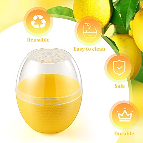 Vegetable and Fruit Storage Containers for Fridge, 3 Pieces BPA Free Reusable Food Saver - Tomato, Lemon, Onion Keeper Holder - Refrigerator Vegetable Crisper for Making Food Stays Fresh Longer