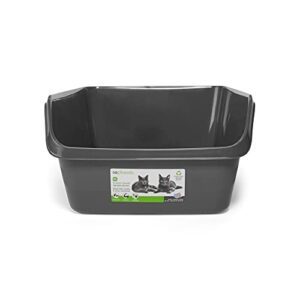 so phresh charcoal shatter shield high-back cat litter box, 24" l x 18" w x 10" h