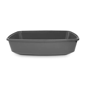 so phresh charcoal open cat litter box, 19.25" l x 13" x 5" h