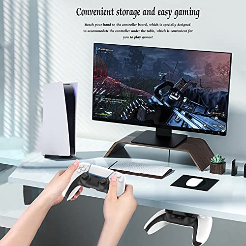 U/D Controller Table Stand for PS5 PS4 Controller Playstation 5 Playstation 4 Under Desk Mount for DualSense & DualShock 4 Controller Holder Table Organize and Desk Management