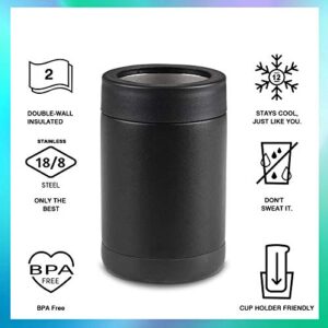 Ginkin Can Cooler Stainless Steel Beer Bottle Cooler Double Insulated 12OZ Can Holder for Drink Tumbler,BPA Free