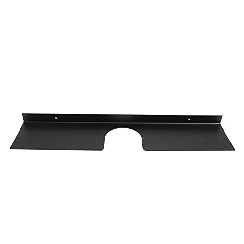 Walfront WallMounted Floating Shelf Black Rustic Metal WallMounted Rack Storage Organizer Strong Bearing Capacity for Bathroom, Rack