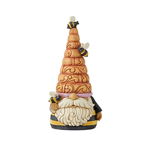 Enesco Jim Shore Heartwood Creek Bumblebee Honeycomb Gnome Figurine, 6 Inches, Multicolor