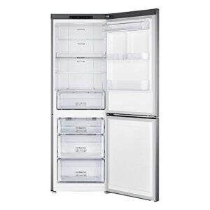 SAMSUNG 11.3 Cu Ft 24" Bottom Freezer Refrigerator, Slim Width for Small Spaces, Even Cooling, LED Lighting, Slide Shelf, RB10FSR4ESR/AA, Fingerprint Resistant Stainless Steel