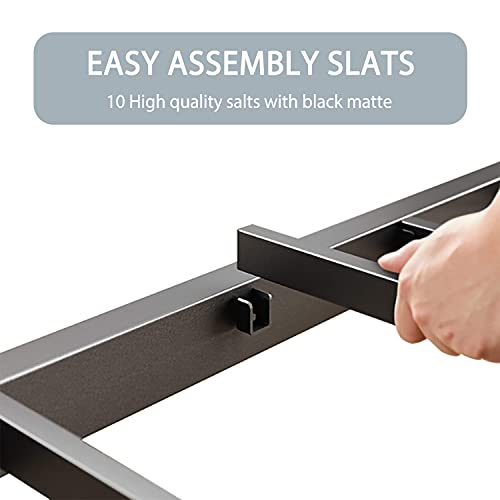 MUTICOR 14'' Metal Platform King Bed Frame with Strong Steel Slats Support/Sufficient Storage Space/Mattress Foundation/No Box Spring Needed/Easy Assembly