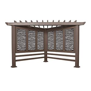 backyard discovery hampton traditional steel cabana pergola